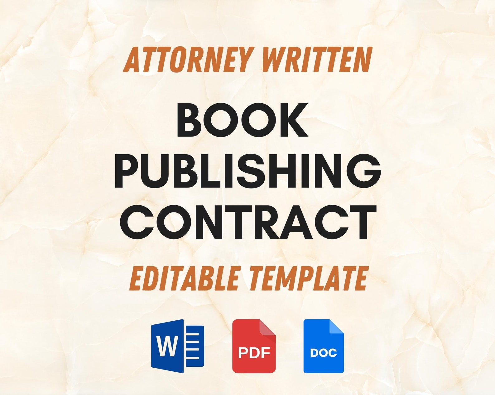Book Publishing Contract Template: Attorney Written Agreement (PDF ...