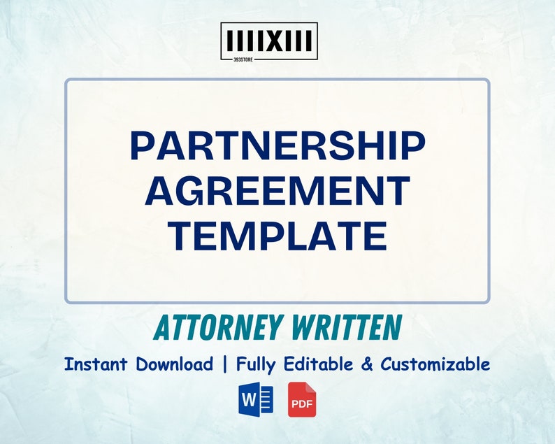 Professional Partnership Agreement Template : Easy-to-use, Legally ...