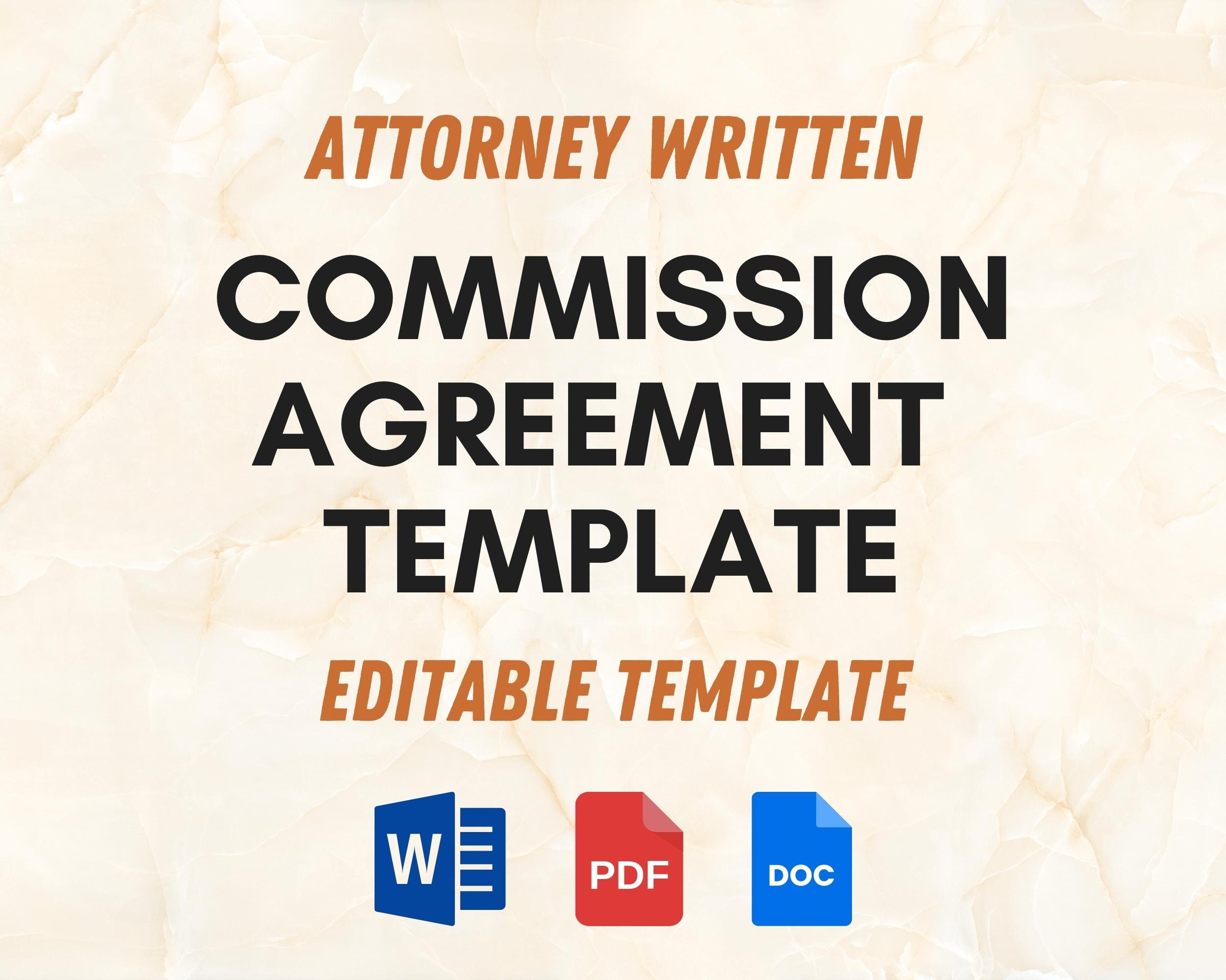 Employee Sales Commission Agreement Template