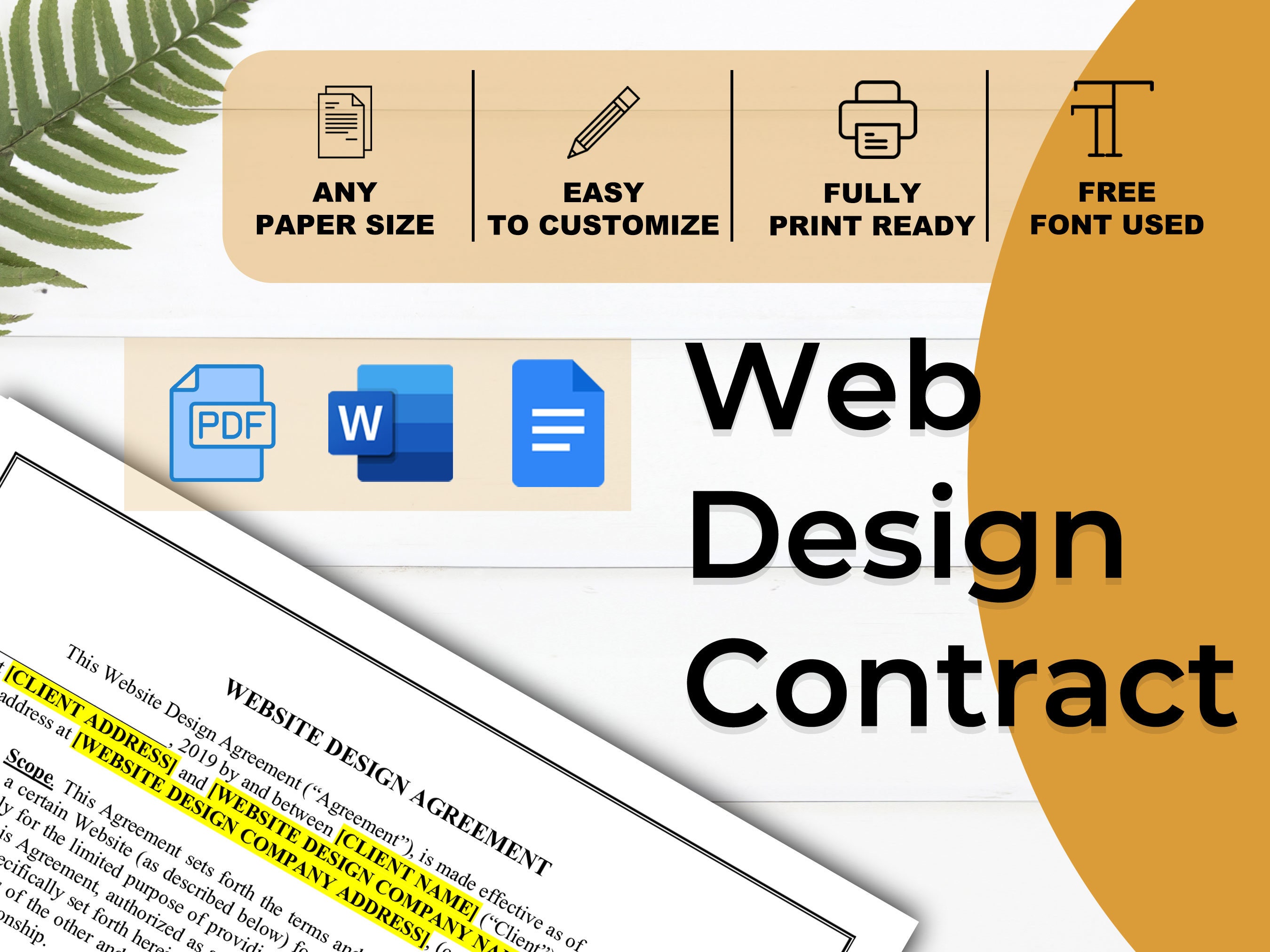 Website Agreement Template