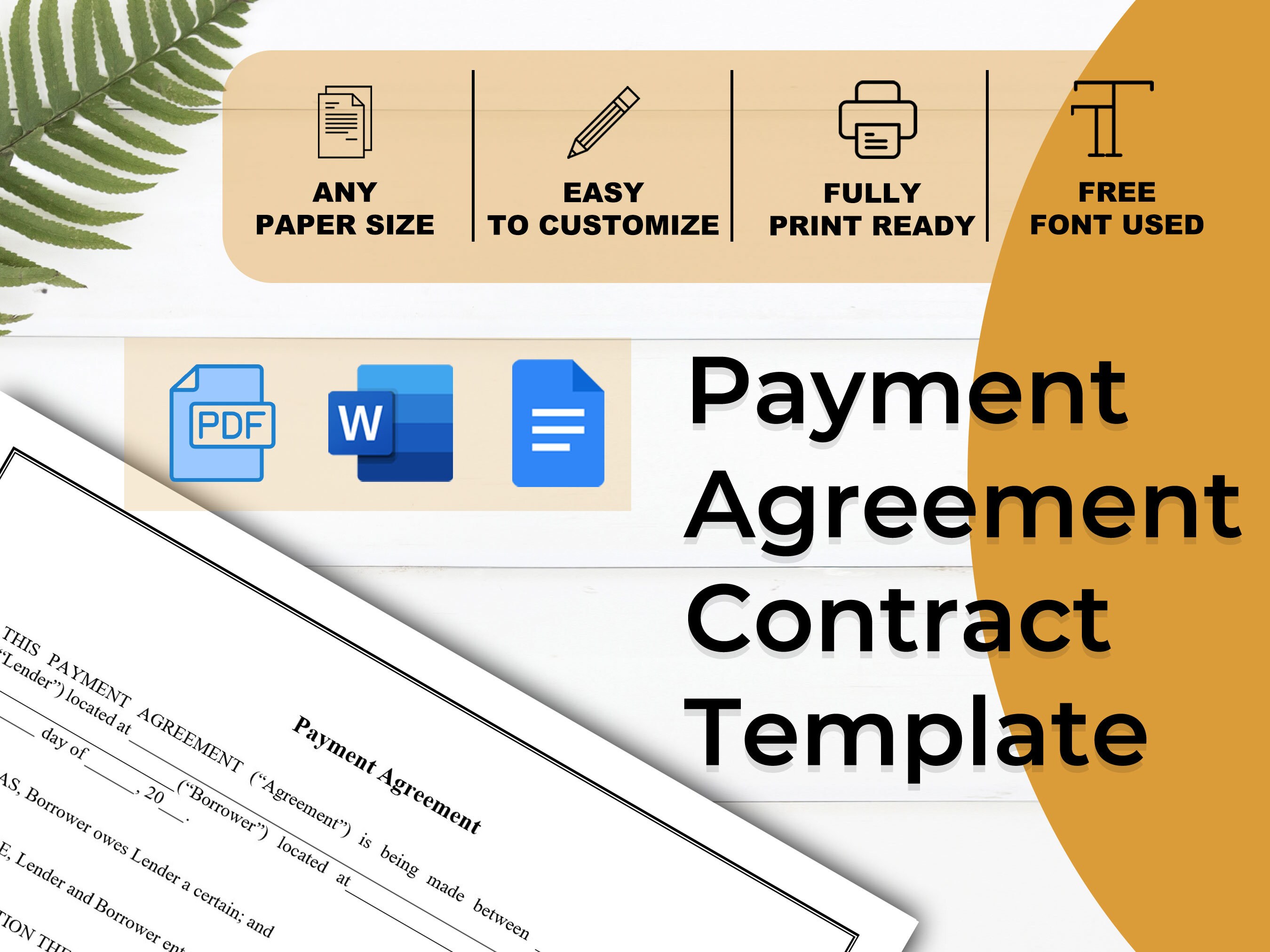 Payment Plan Agreement Template