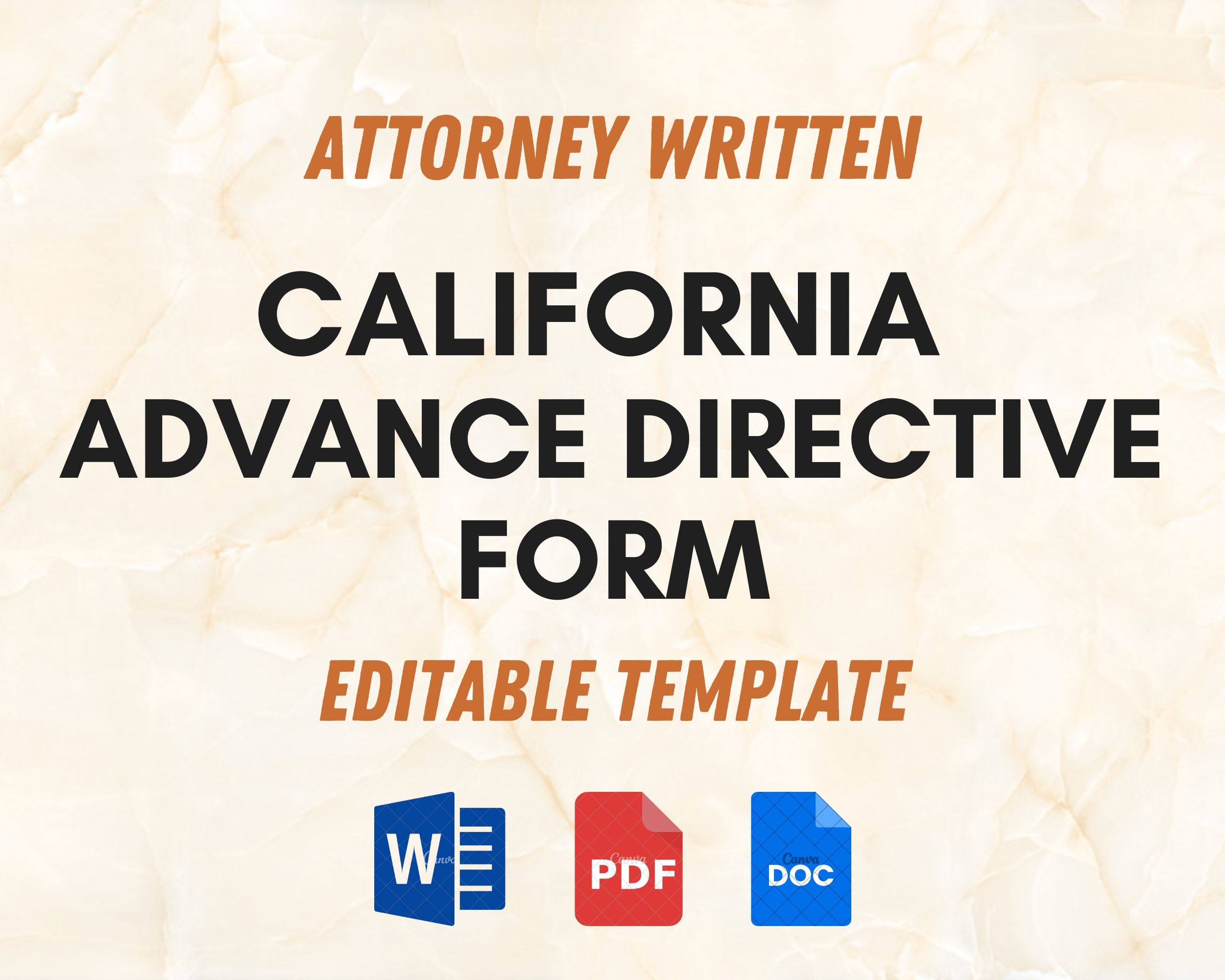 California Medical Power of Attorney & Living Will Form | California ...