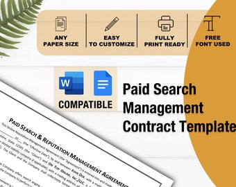 Paid Search Template - Etsy