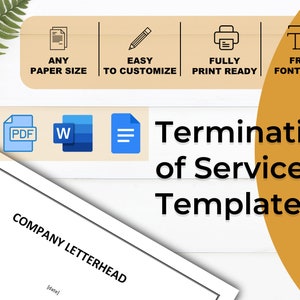 Termination of Services Template Contract Termination Employee ...