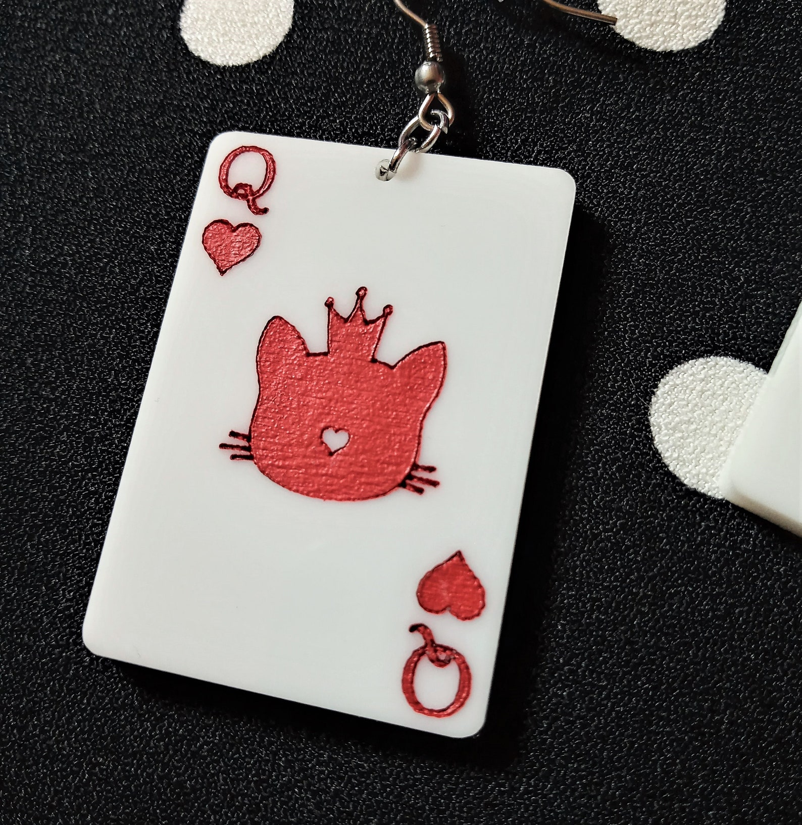 Cat Red Queen of Hearts Wonderland Playing Card Cosplay Kawaii ...