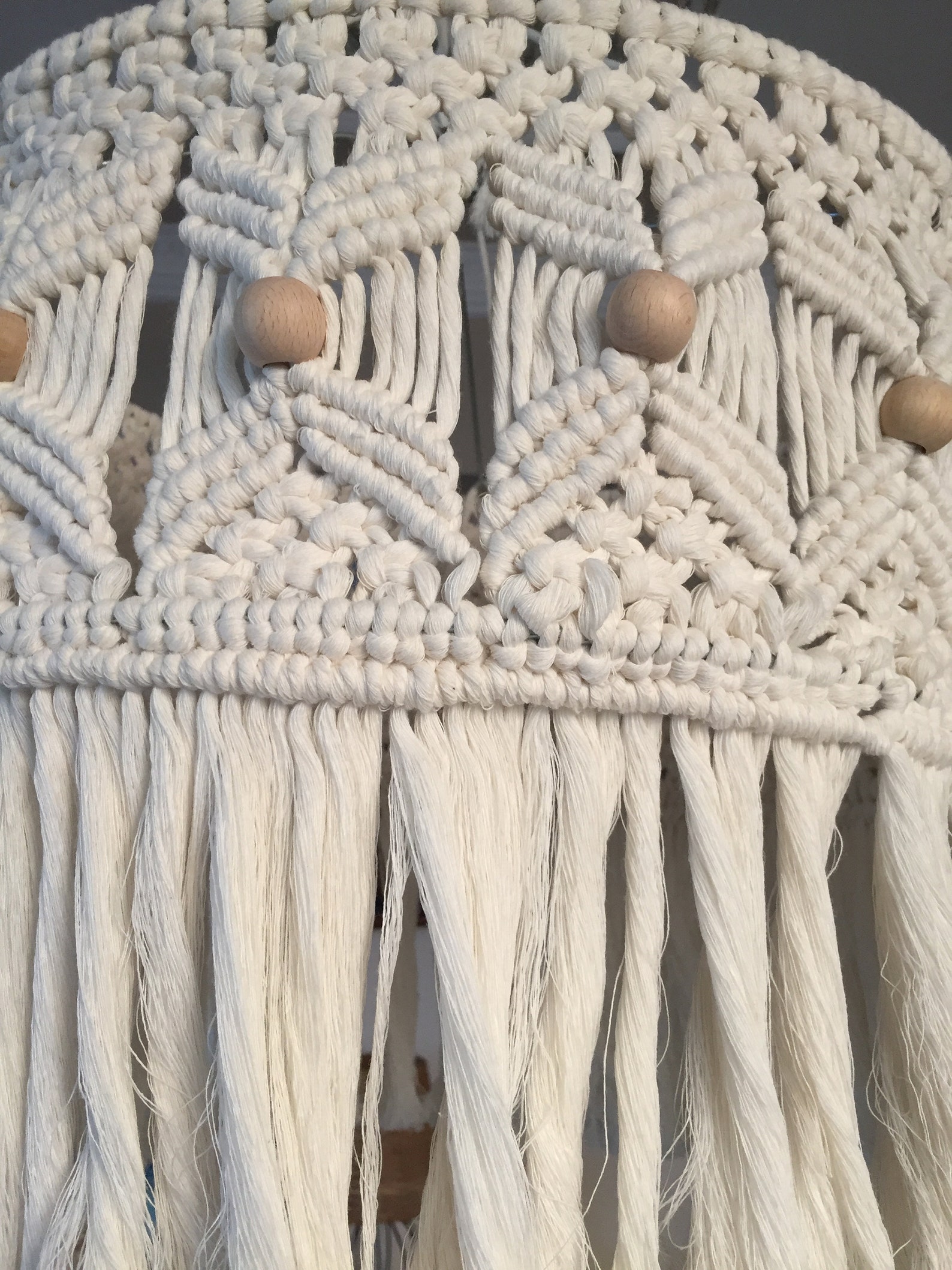 Macrame Lamp Hanging Victorian Style Home Decor Handmade - Etsy