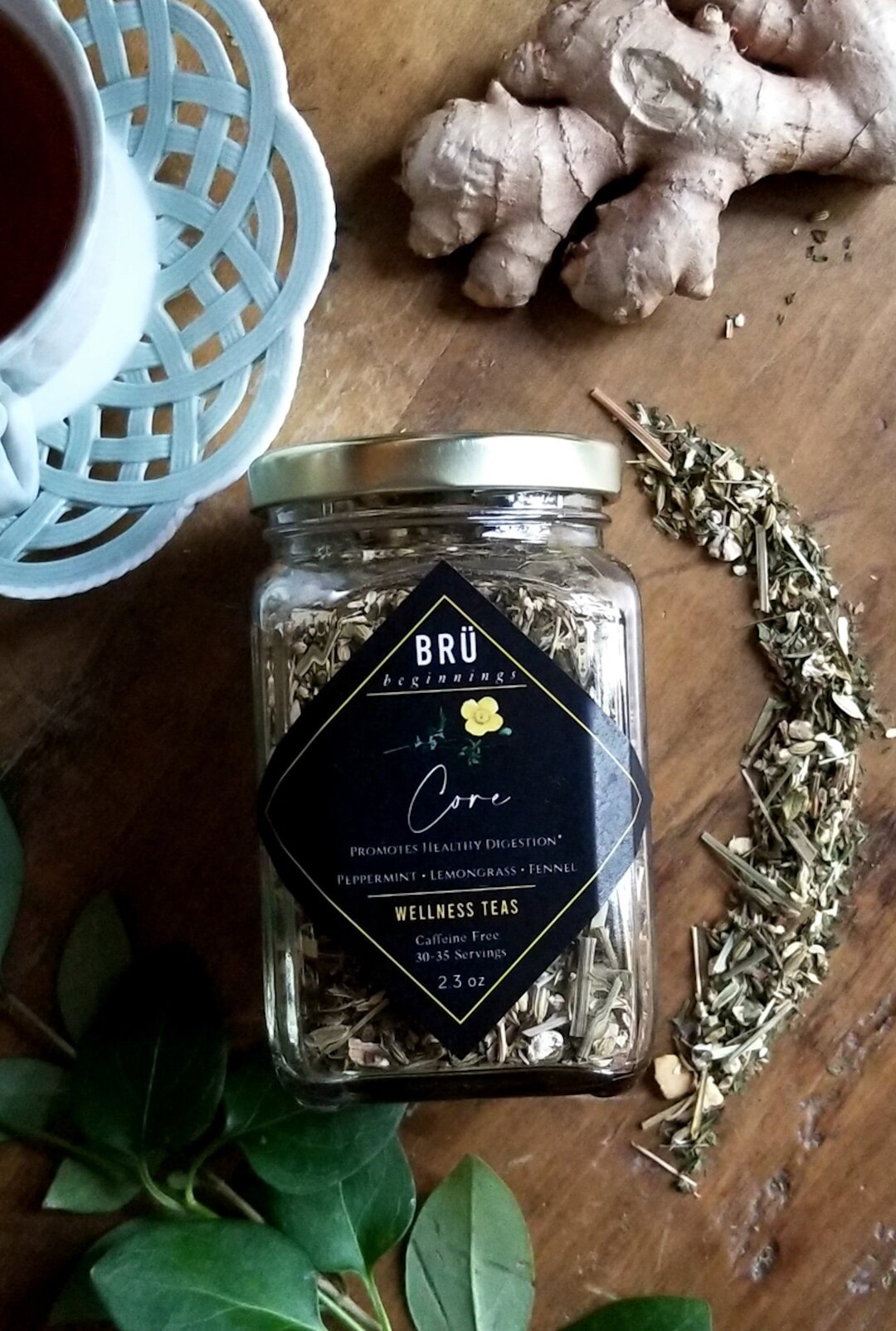 Core Digestive Health Peppermint Lemongrass Ginger Tummy Soothing ...
