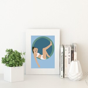 Minimalist Model Illustration Digital Print INSTANT DOWNLOAD - Etsy
