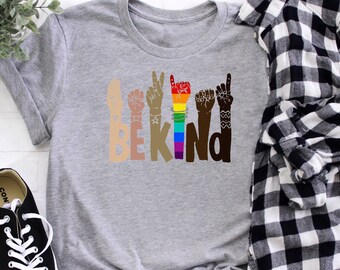 Kindness Shirt, Rainbow Shirt, Be Kind Shirt, Teacher Shirt, Anti ...