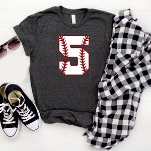 Baseball Numbers Shirt, Baseball Custom Birthday Shirt, Baseball Mom ...