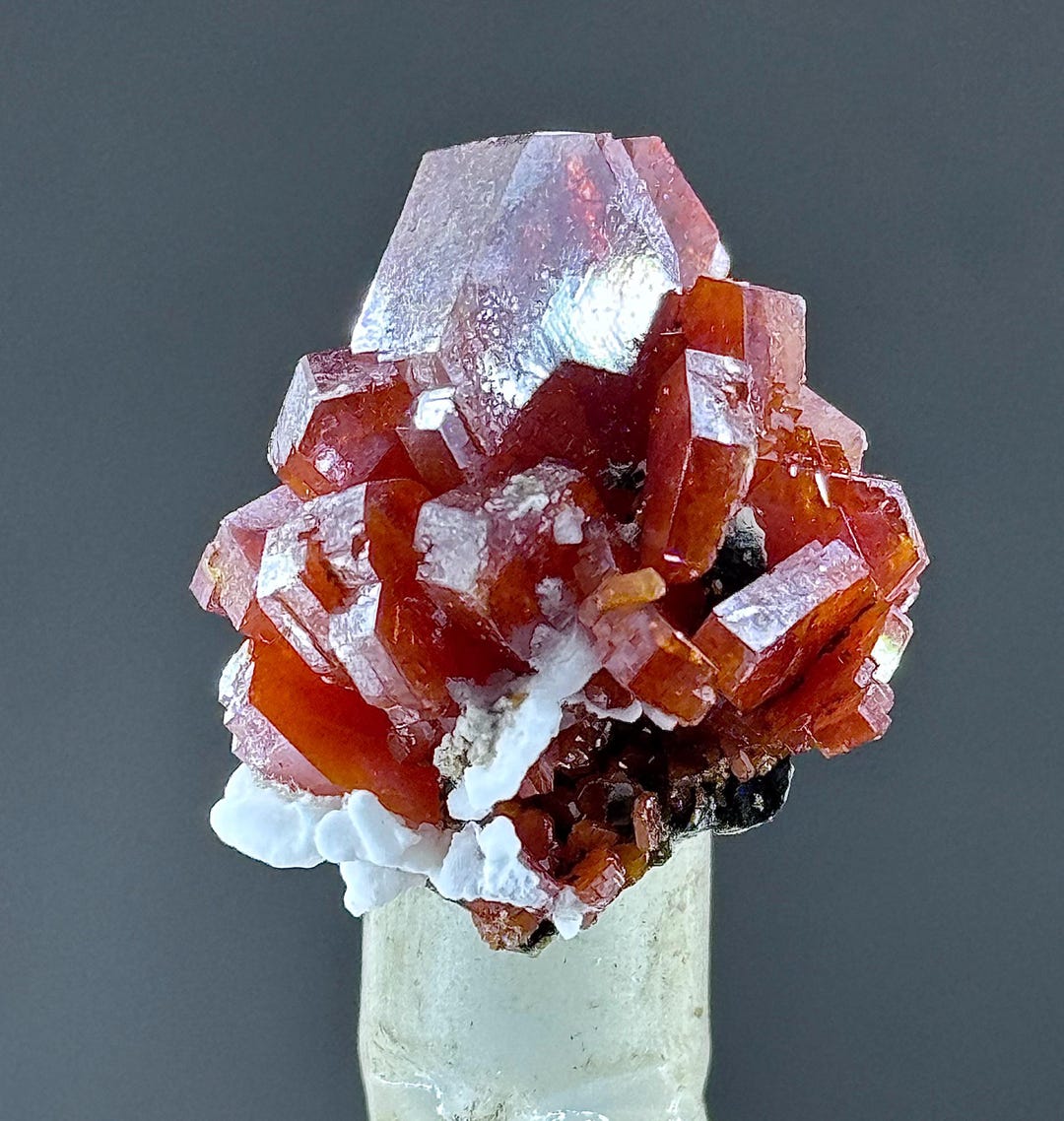 Rare Combination Vanadinite Calcite and Manganese in Perfect Conditions ...