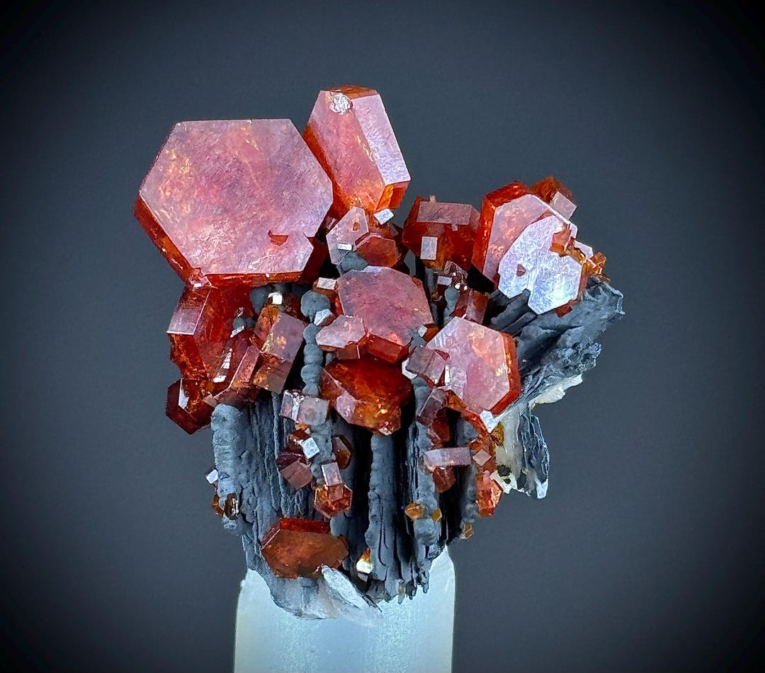 Vanadinite With Black Barite in Perfect Conditions#402# - Etsy