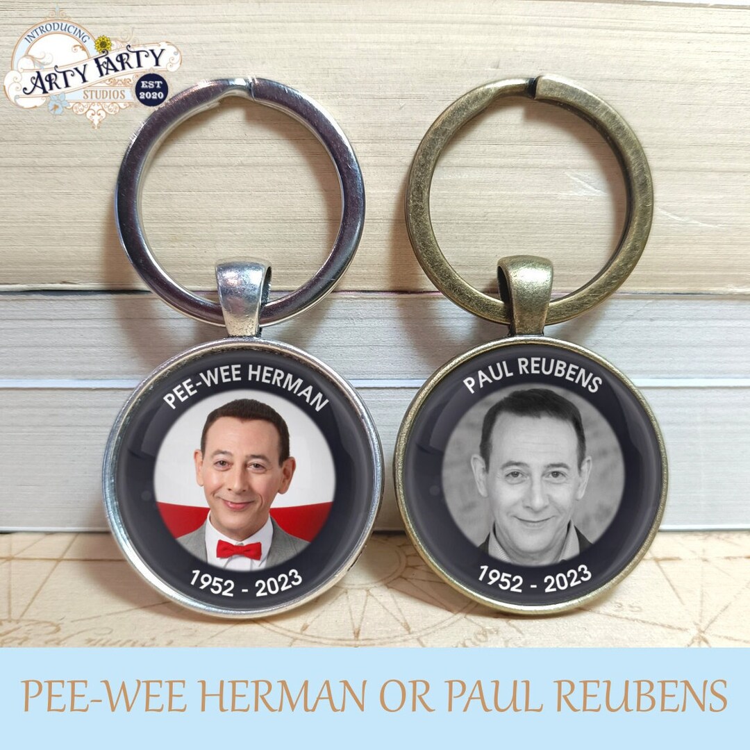 RIP Pee-wee Herman RIP Paul Reubens Pee-wee Herman Keyring - Etsy