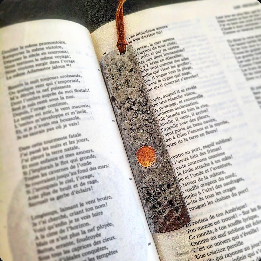 Custom Iron & Copper Bookmark Personalized Hand-forged: 6th Anniversary ...