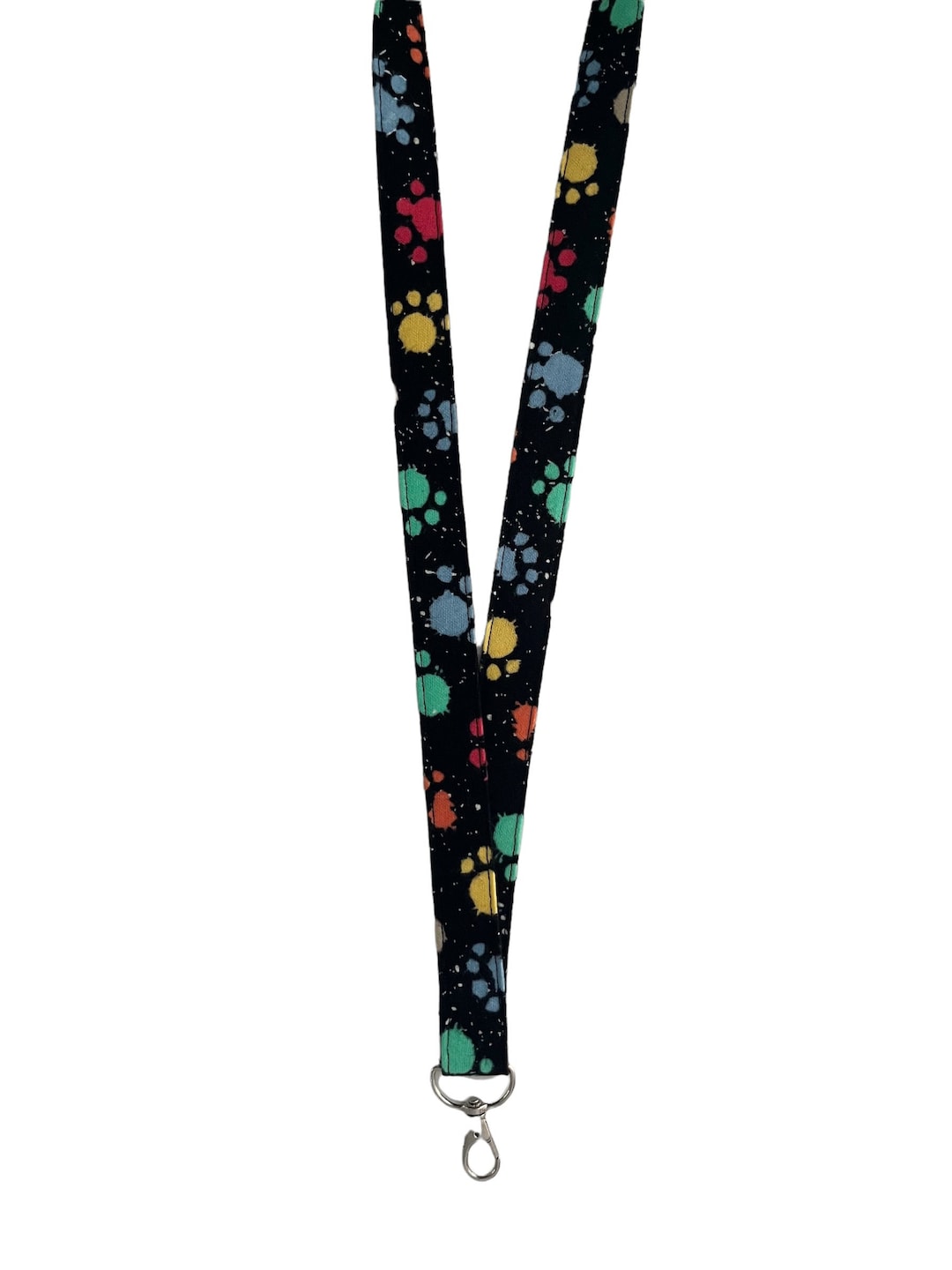 Splatter Paw Prints Lanyard - Etsy