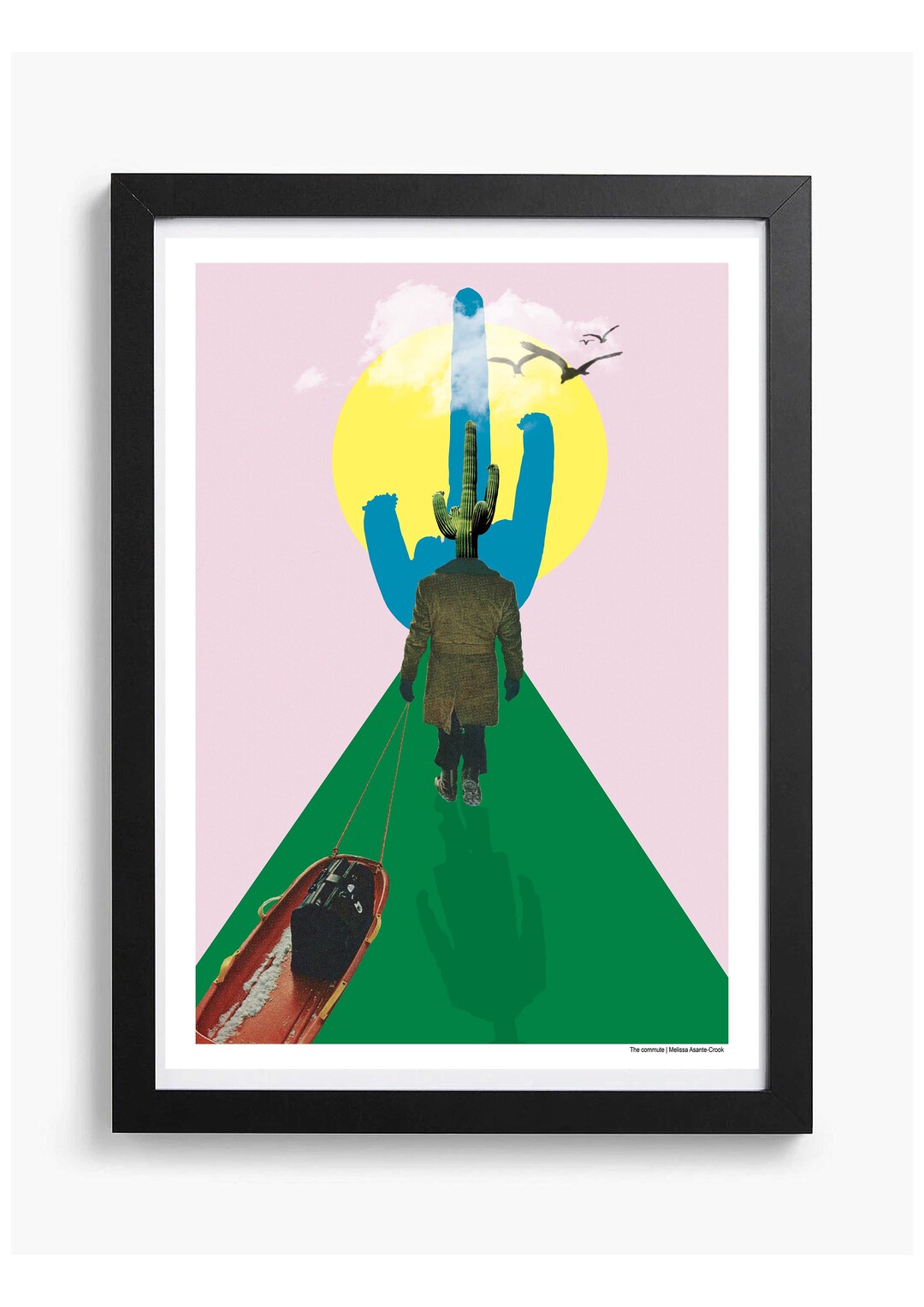 The Commute Collage Print Art Print Wall Art Collage Art - Etsy