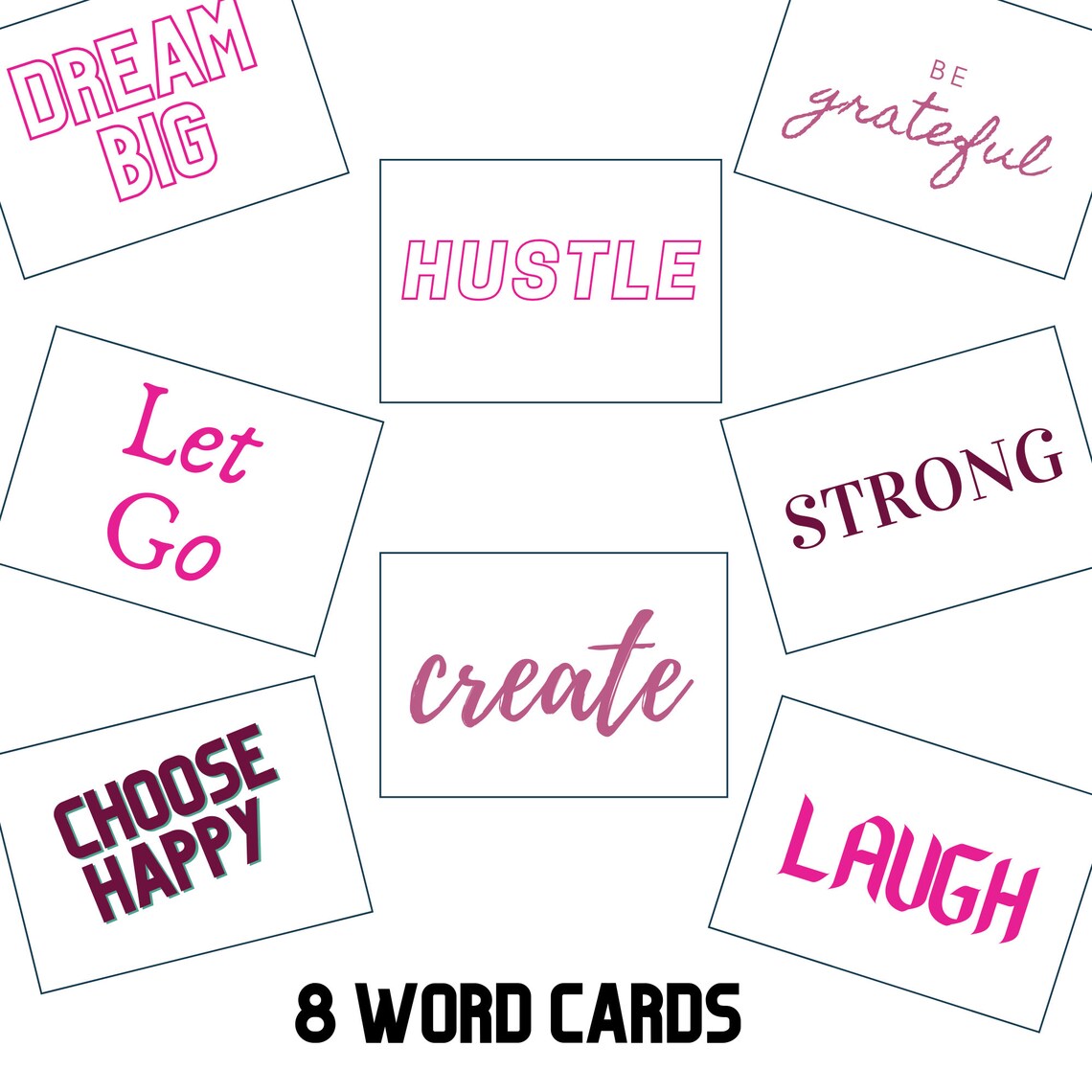 Printable Vision Board Cards Vision Board Party Dream Board | Etsy