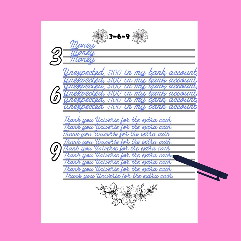 3-6-9 Method, 369 Manifestation, Law of Attraction, Scripting ...