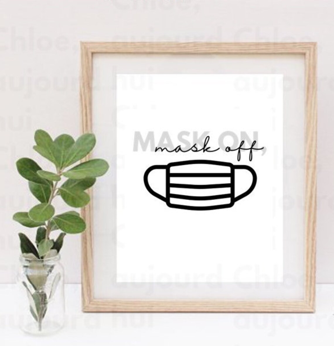 Mask On Mask off Funny Quote Pun Humorous Cute Entryway - Etsy