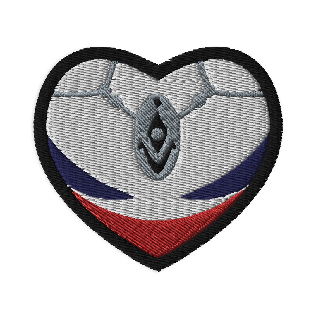 Omega Heart Embroidered Patches - Etsy