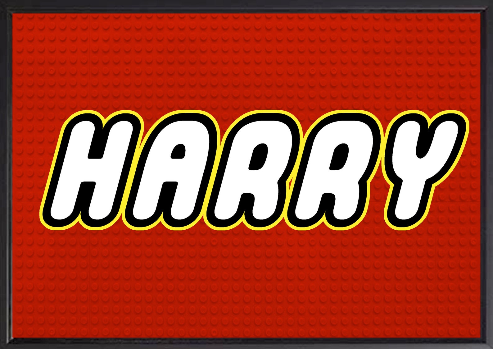 Custom Name Lego Poster Print - Etsy