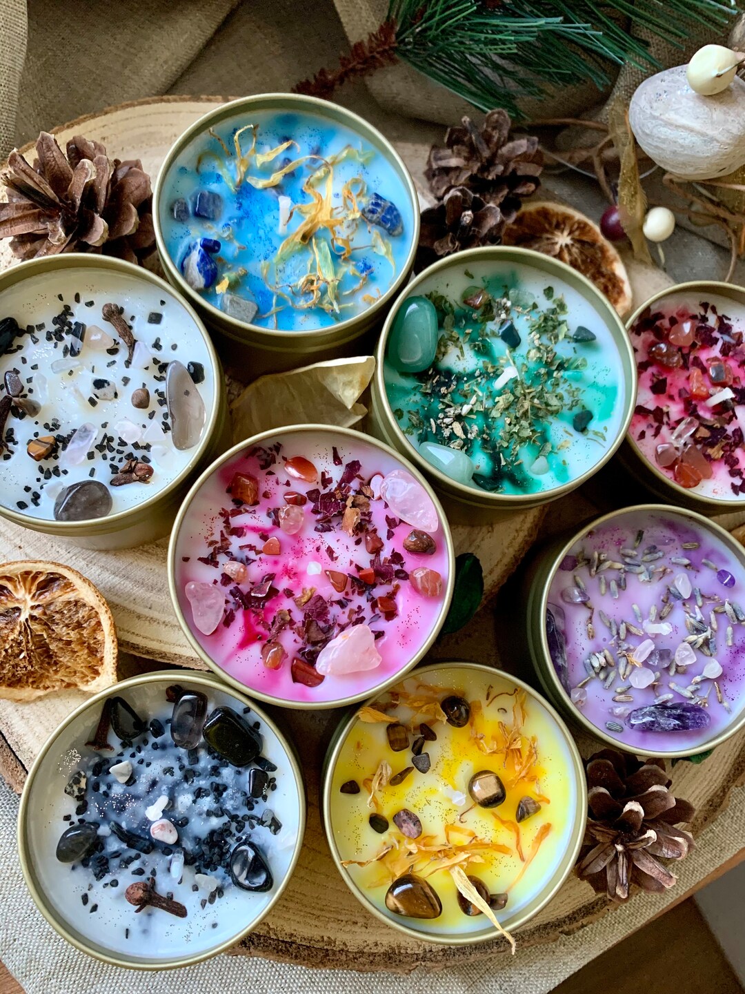 Intention Candles, Crystal Candle, Spell Candle, Positive Energy, Reiki ...