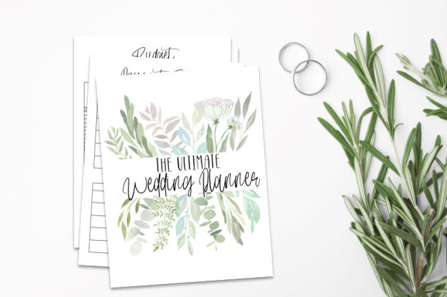 Printable Wedding Planner | Wedding Workbook | Wedding Planner ...