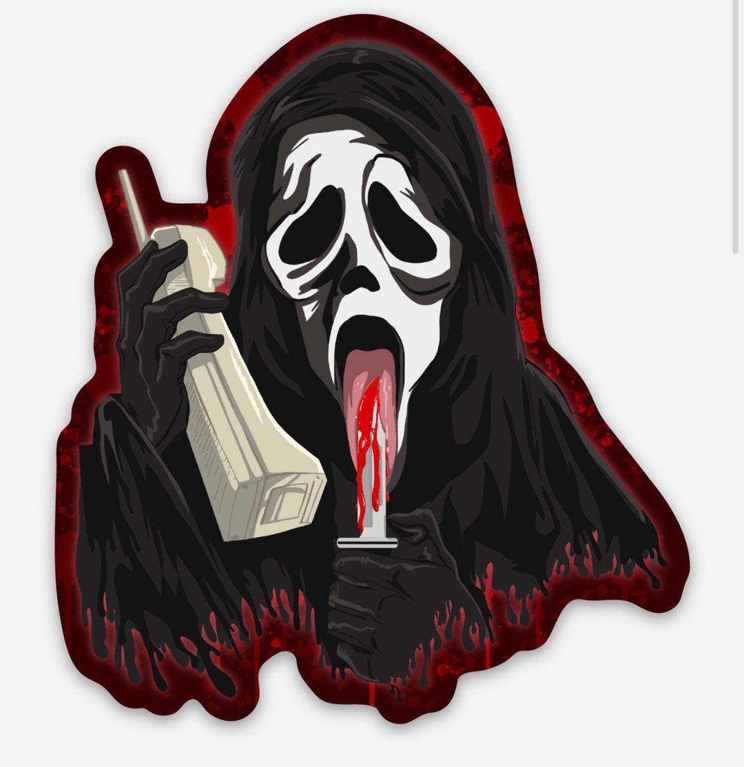 Ghostface Sticker - Etsy