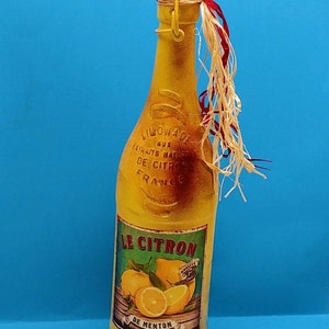 Le Citron Imported French Limonade De Citron Altered Bottle - Etsy