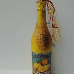 Le Citron Imported French Limonade De Citron Altered Bottle - Etsy