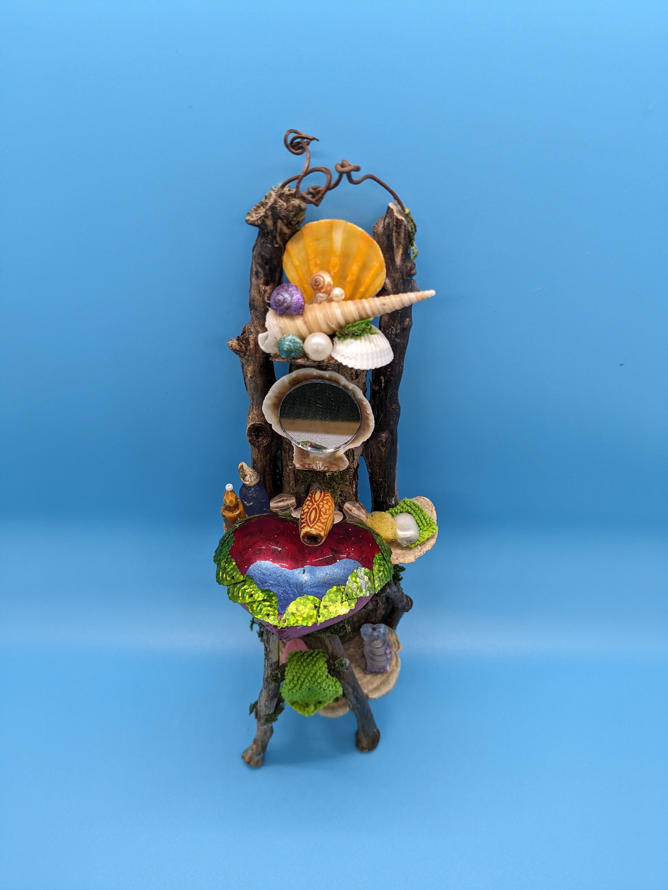 Heart Sink and Shells Fairy Vanity Sink - Etsy