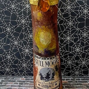 Full Moon Extract Altered Potion Bottle, Apothecary Bottle , Magic ...