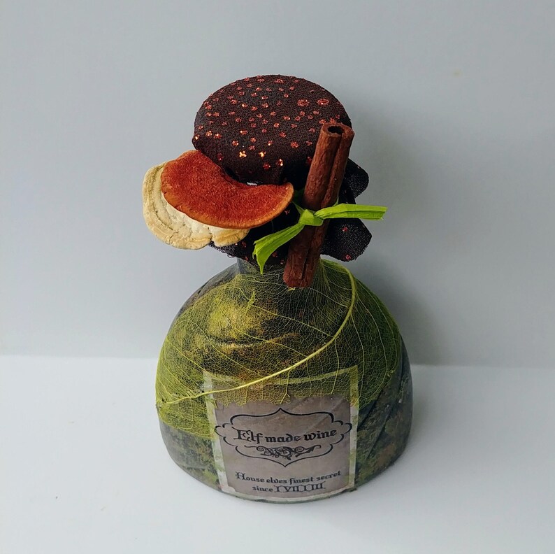 Elf Made Wine Altered Potion Bottle - Etsy