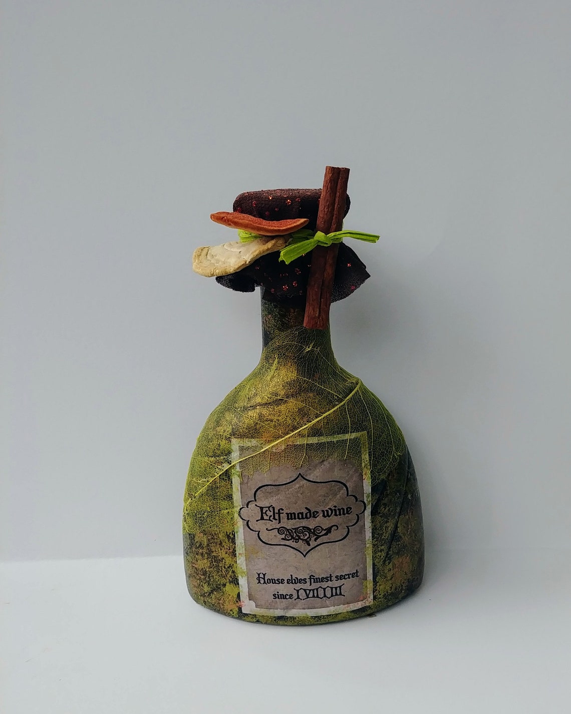 Elf Made Wine Altered Potion Bottle - Etsy