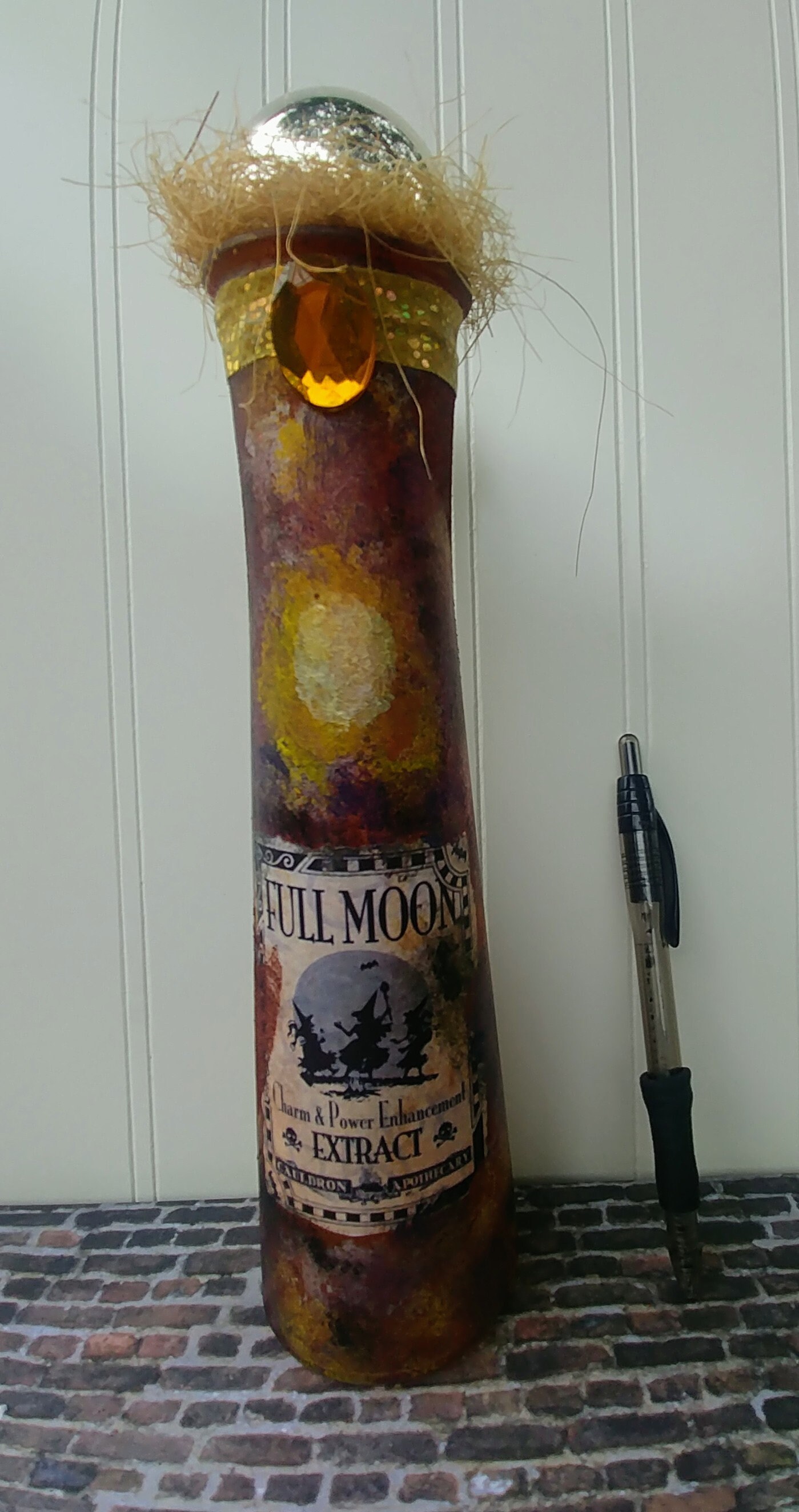 Full Moon Extract Altered Potion Bottle Apothecary Bottle - Etsy