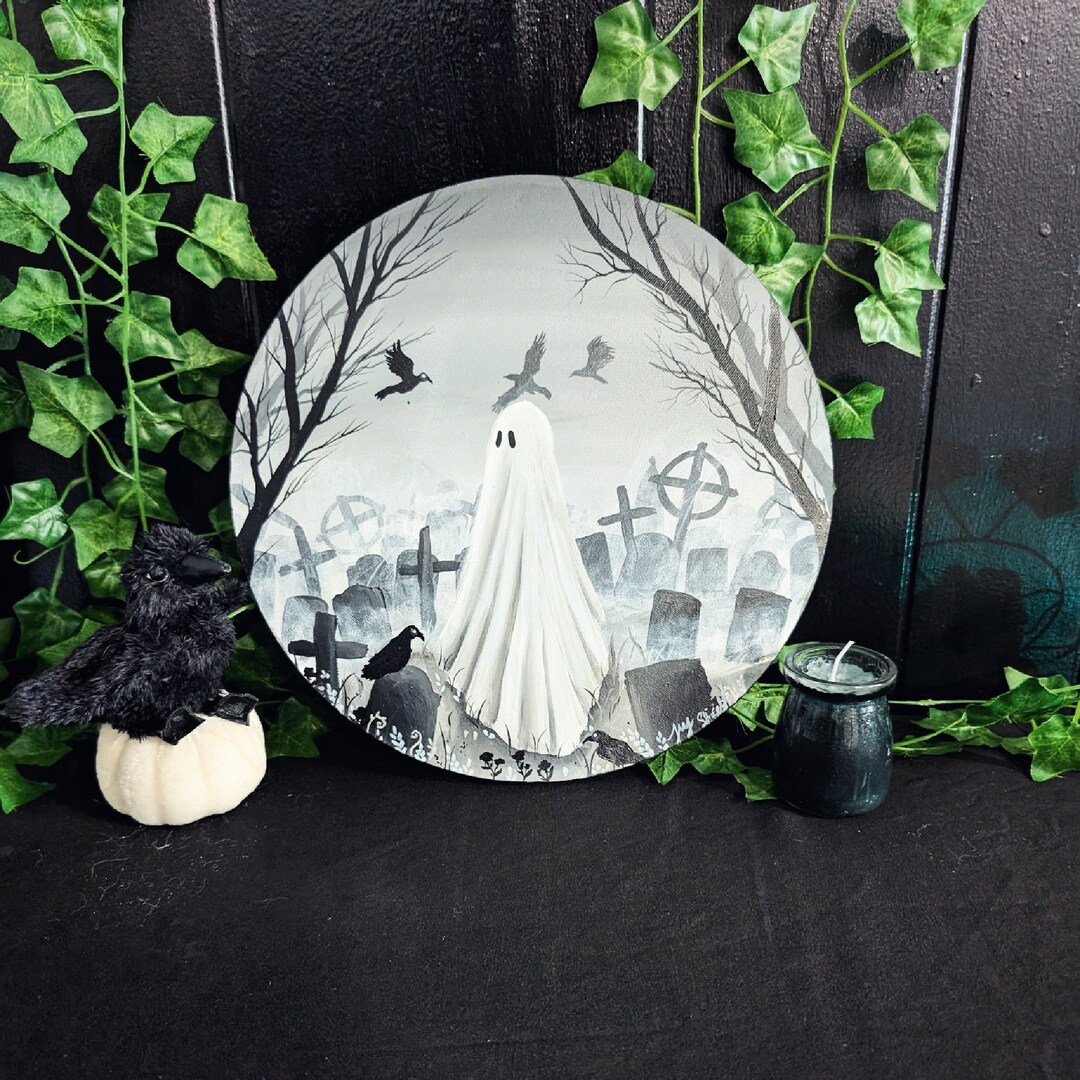 Crow Cemetery-acrylic Painting - Etsy