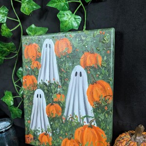 Pumpkin Patch-acrylic Painting - Etsy