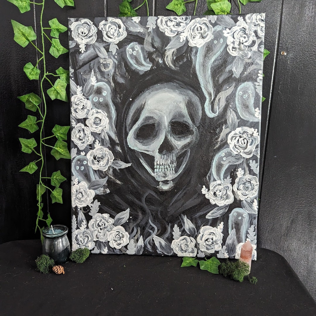 Grim Reaper Painting/glows in the Dark - Etsy