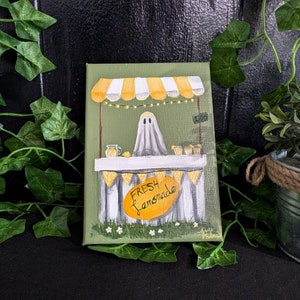 Haunted Lemonade Stand-acrylic Painting - Etsy