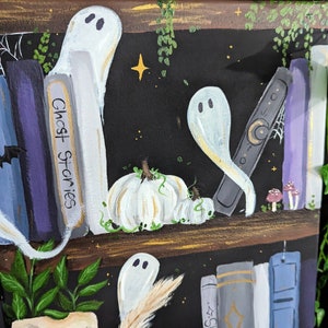 Haunted Library- Set of Acrylic Paintings - Etsy