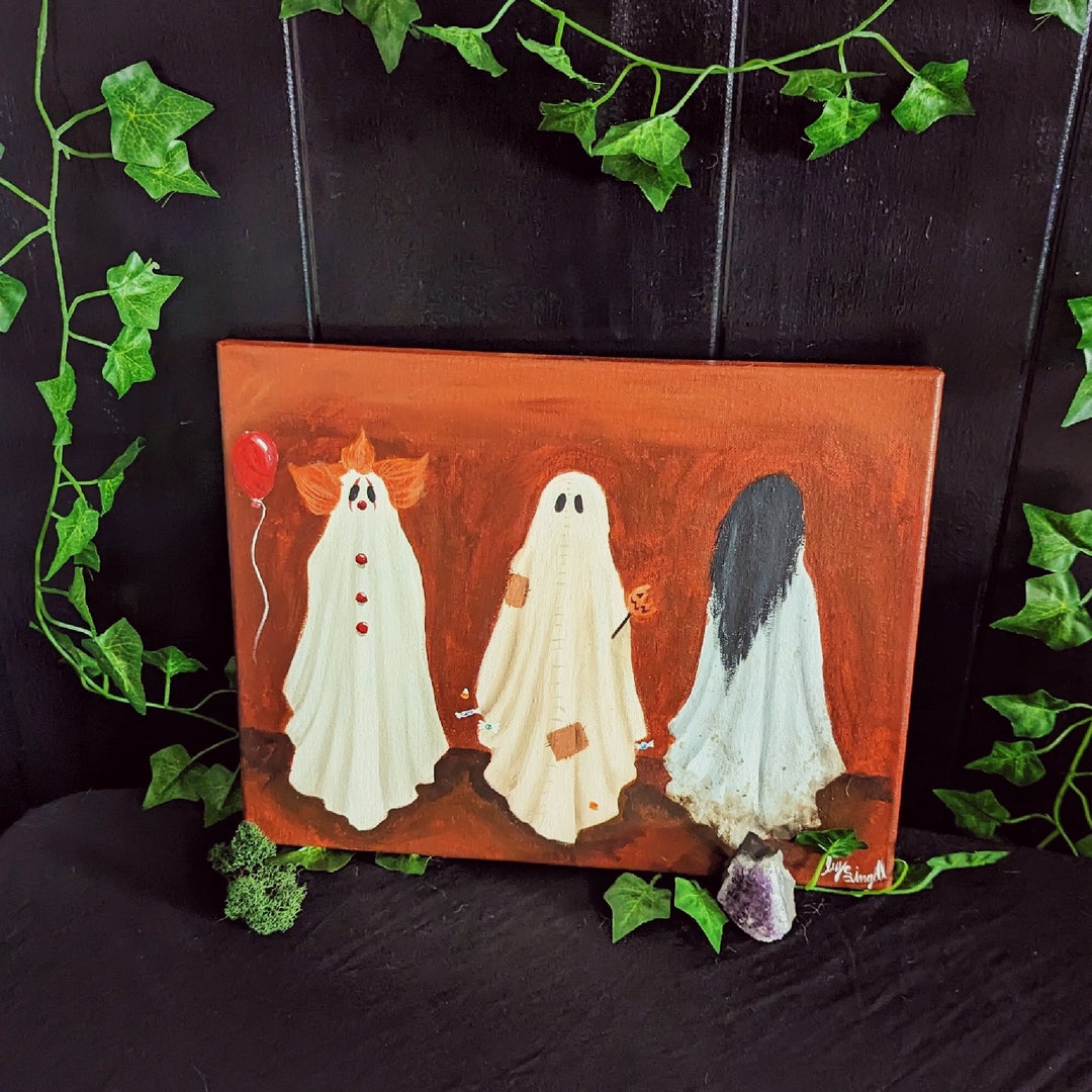 Horror Movie Ghosts Acrylic Painting - Etsy