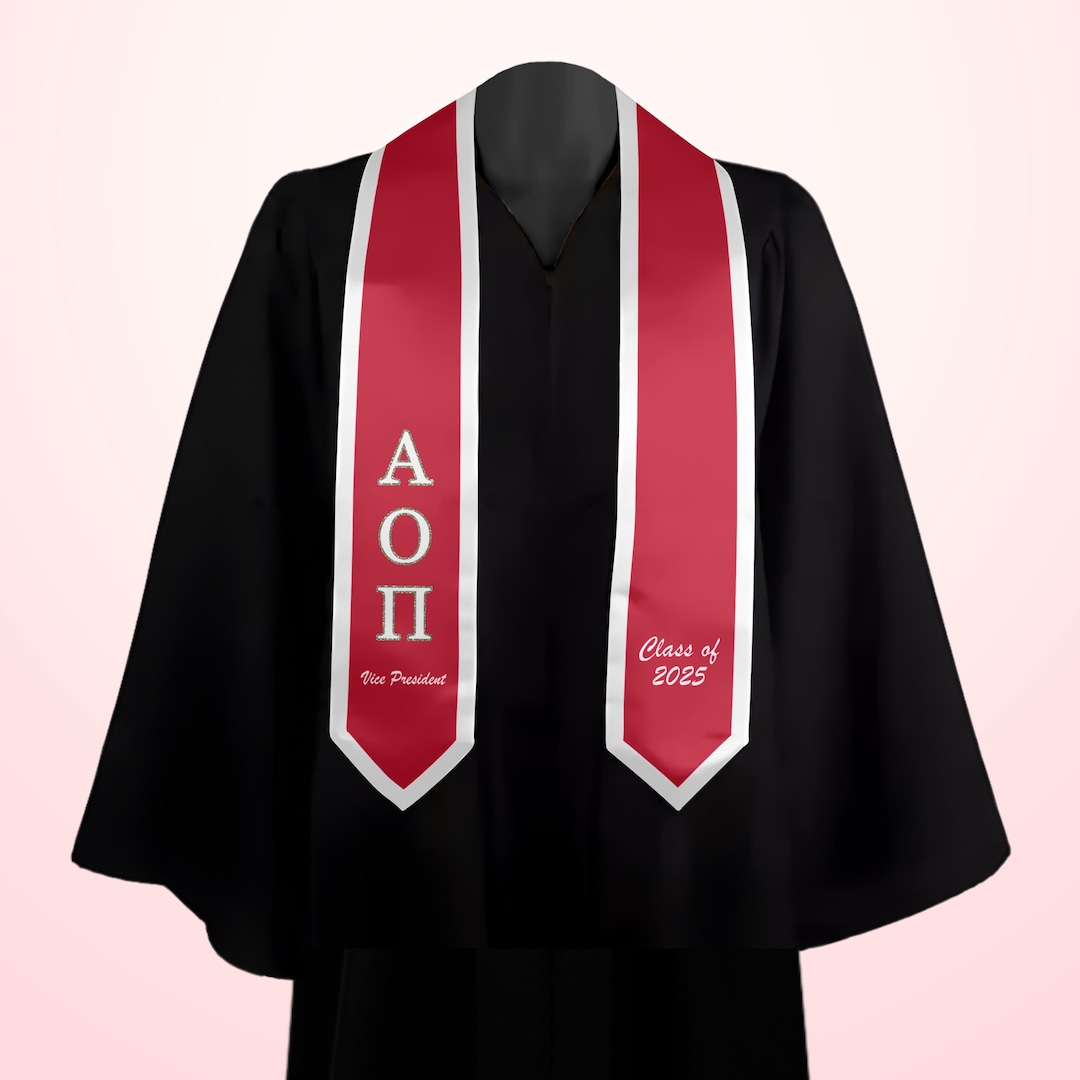 Custom Graduation Stole for Sorority or Fraternity - Etsy