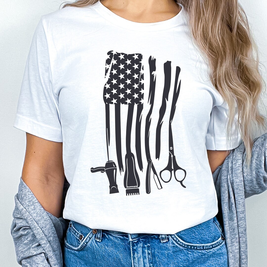 Barber Flag Lady Barber Female Barber Somebody's Badass - Etsy