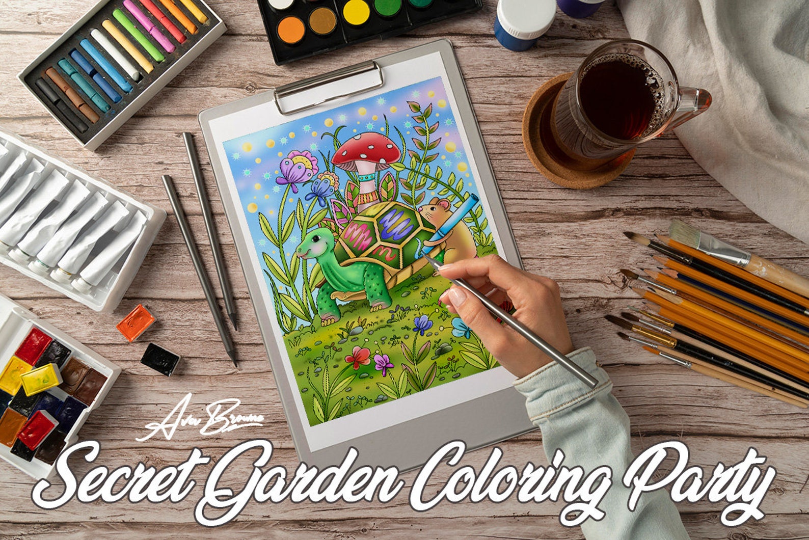 Ava Browne Malbücher | Secret Garden Coloring Party Malbuch, Erwachsene ...