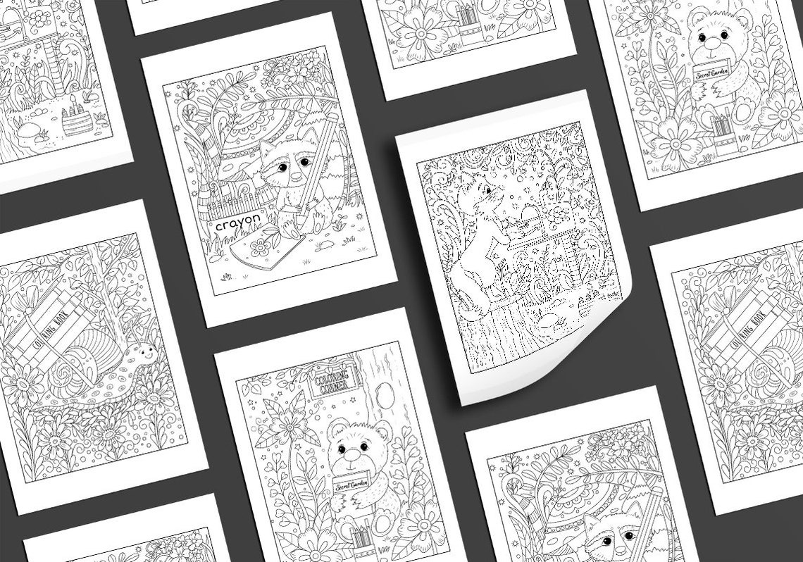 Ava Browne Malbücher | Secret Garden Coloring Party Malbuch, Erwachsene ...