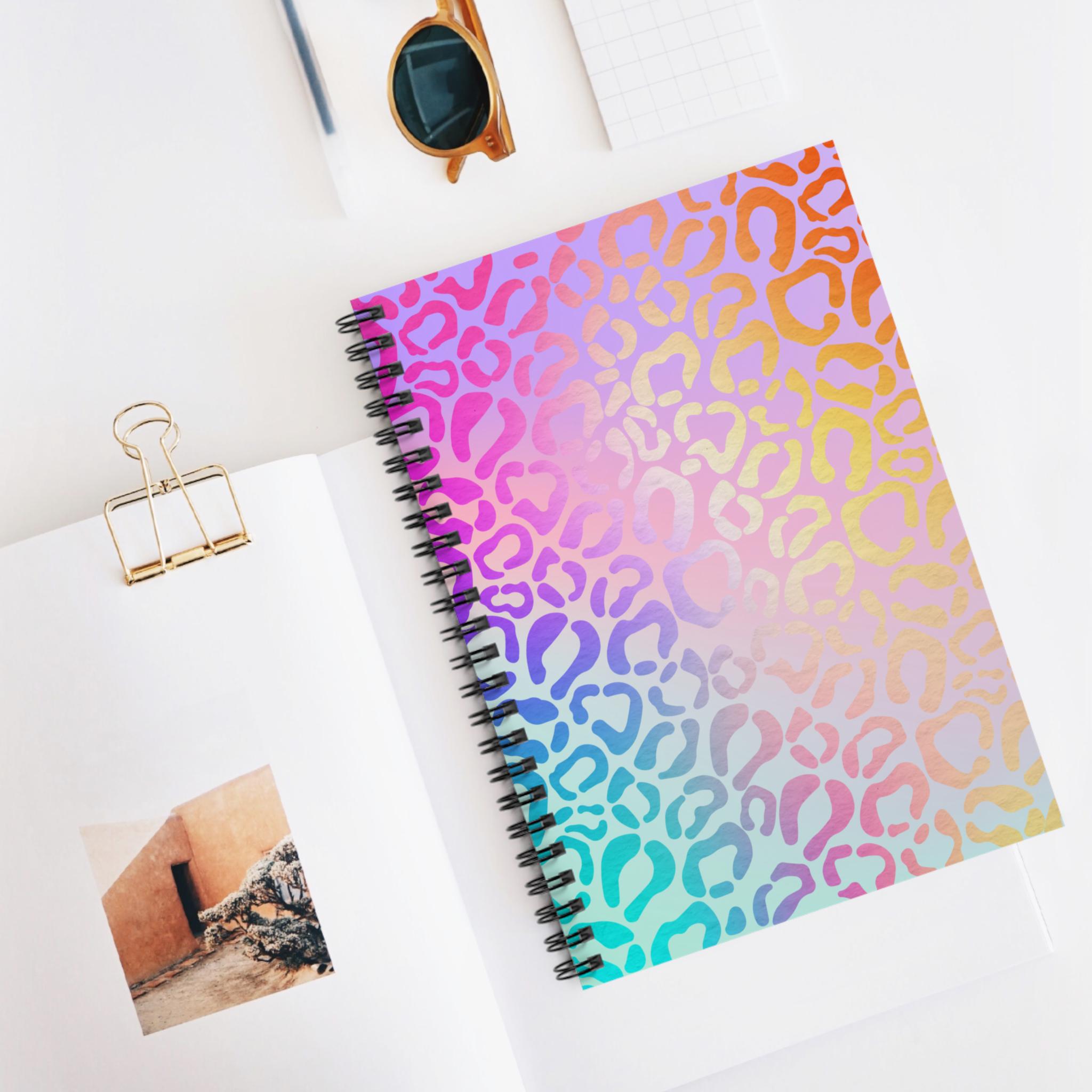 Lisa Frank Inspired Spiral Notebook, Back to School Supplies for Kids ...