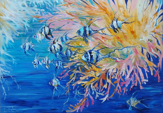 Coral Reef Oil Painting