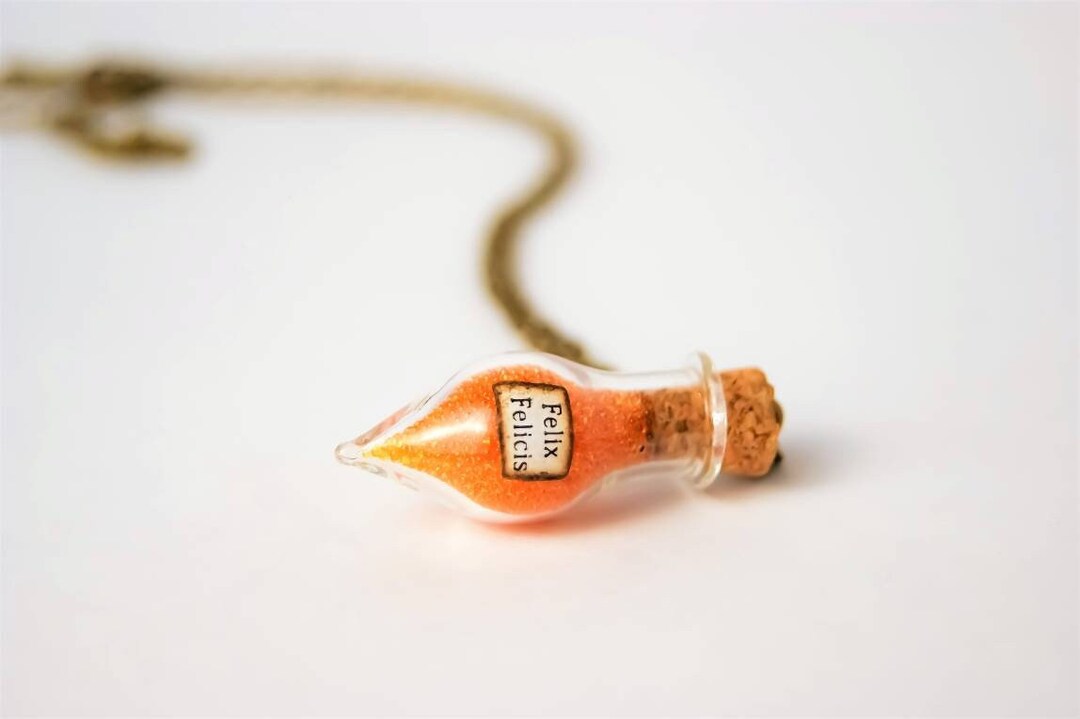 Felix Felicis Necklace, Liquid Luck Necklace, Lucky Necklace, Gift for ...