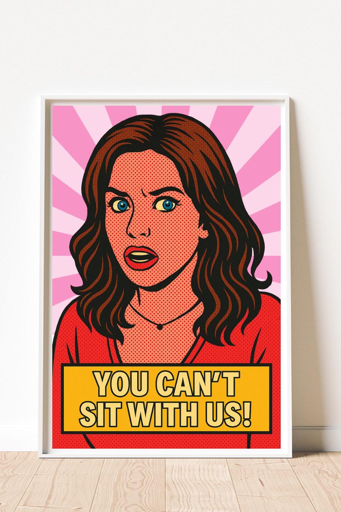 Pop Art Poster “you Can’t Sit With Us!”,funny Quote Printable Wall Art ...