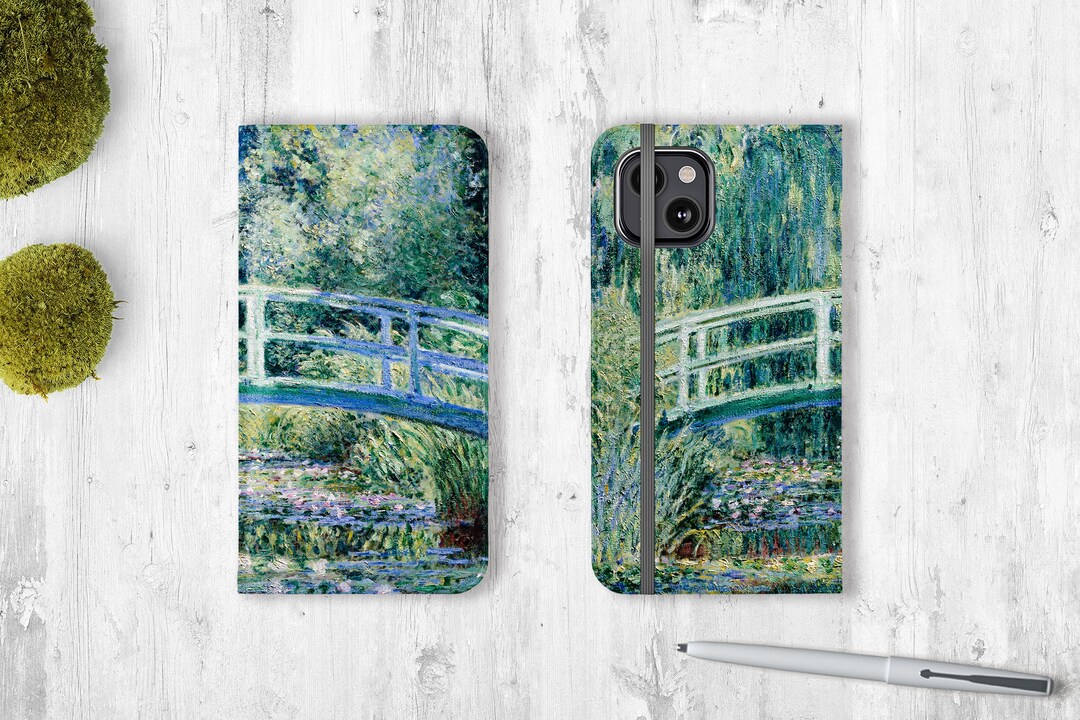 Monet's Water Lilies Vegan Leather Phone Wallet Case - Etsy